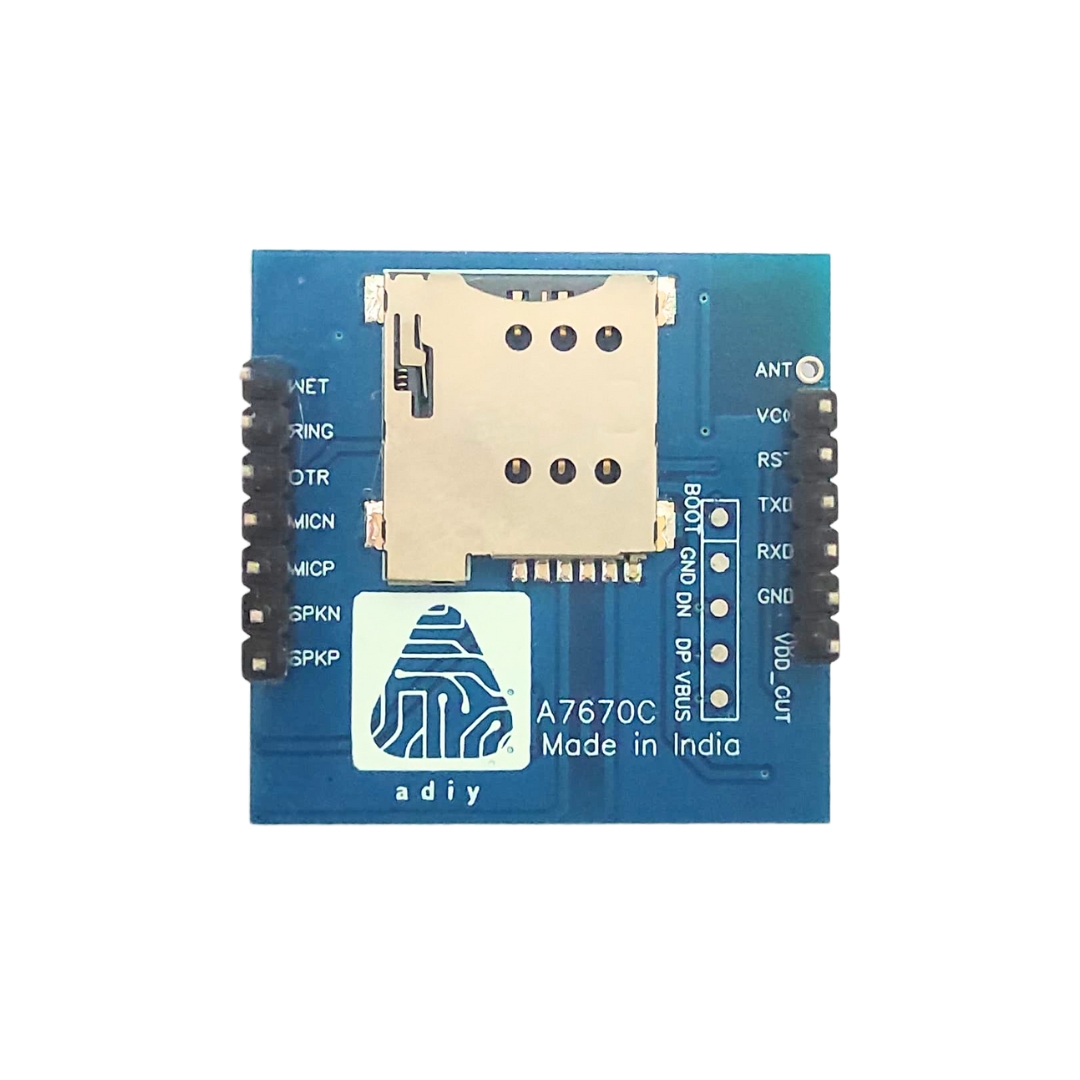 A7670C 4G Breakout Board - supports maximum 10Mbps downlink rate and 5Mbps uplink rate